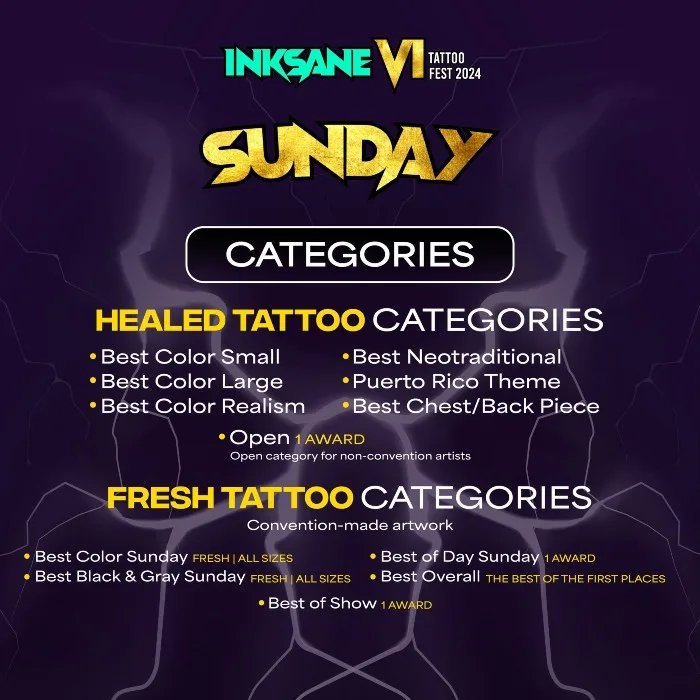 Inksane Tattoo Fest #6 • August 2024 • Puerto Rico